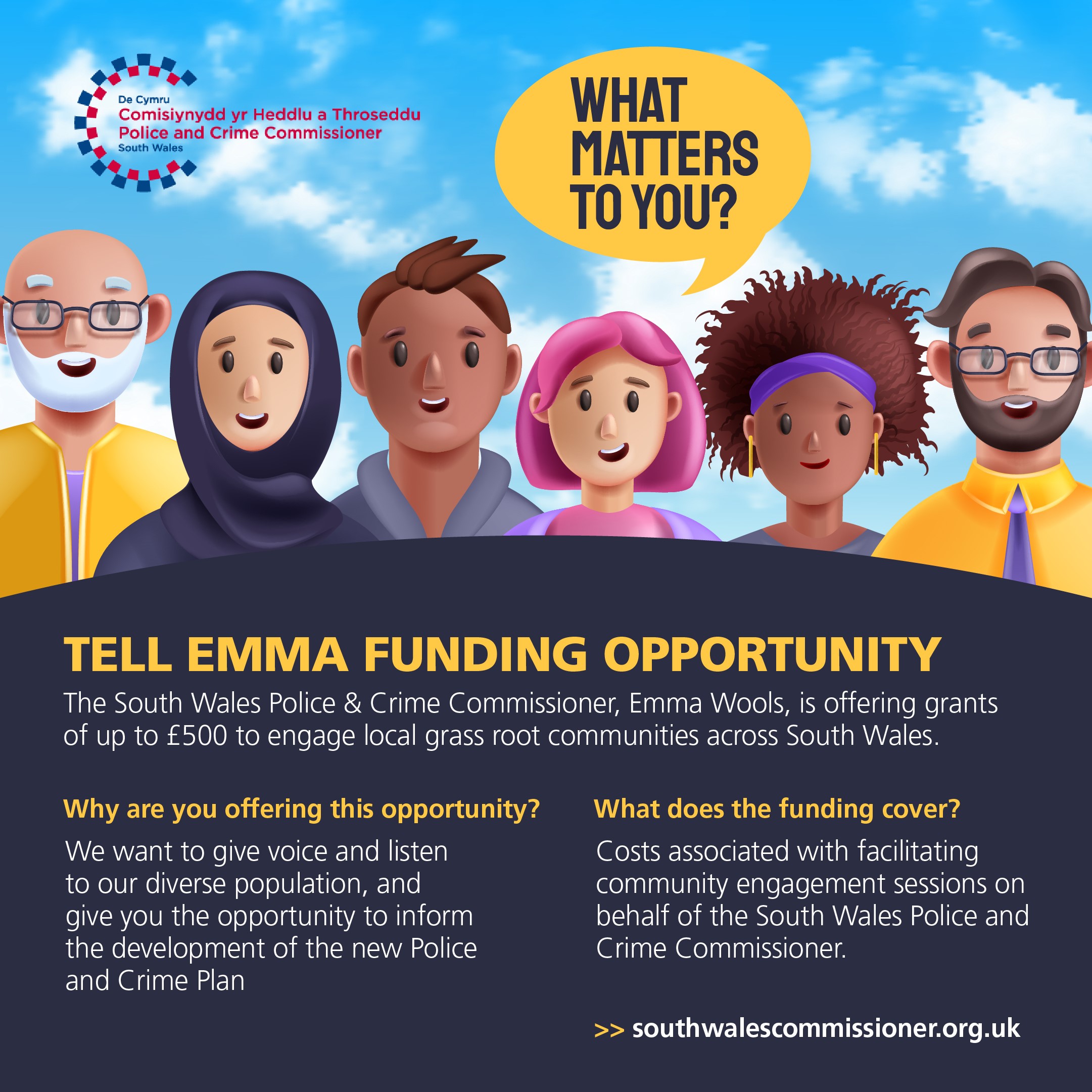 ‘Tell Emma’ Community Grant Scheme Launched - South Wales Police and ...